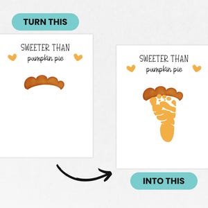 Pie Footprint Template, Sweeter Than Pie Footprint Craft, Fall Toddler ...