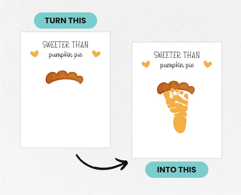 Pie Footprint Template, Sweeter Than Pie Footprint Craft, Fall Toddler ...