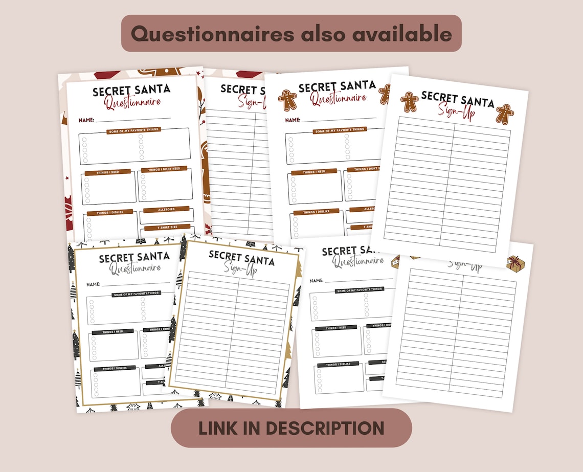 Editable Secret Santa Gift Tag, to From Gift Tags, Santa Gift Tags ...