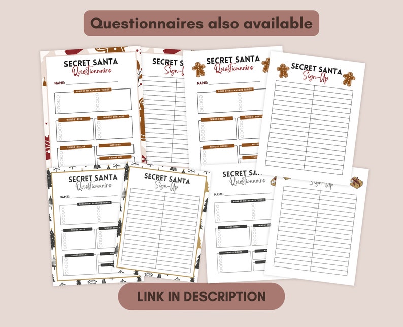 Editable Secret Santa Gift Tag, to From Gift Tags, Santa Gift Tags ...