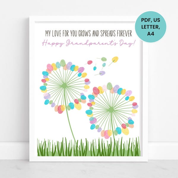 Dandelion Fingerprint Svg - Etsy