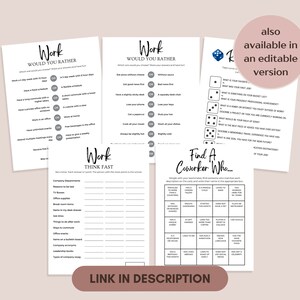 Icebreaker Game Bundle, Printable Team Building Games, Group Activities ...