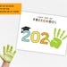 Last Day of Preschool Handprint Art, Preschool Graduation Handprint ...