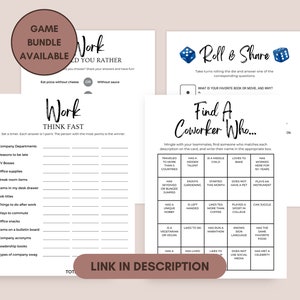 Work Would You Rather Game, Printable Office Party Game, Team Building ...