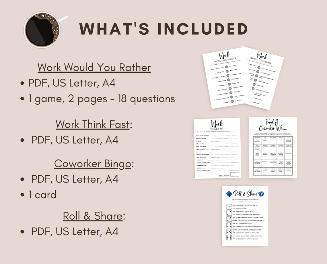 Icebreaker Game Bundle, Printable Team Building Games, Group Activities ...