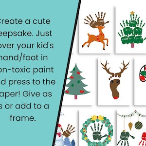 Christmas Handprint Craft Templates, Toddler Handprint Crafts ...