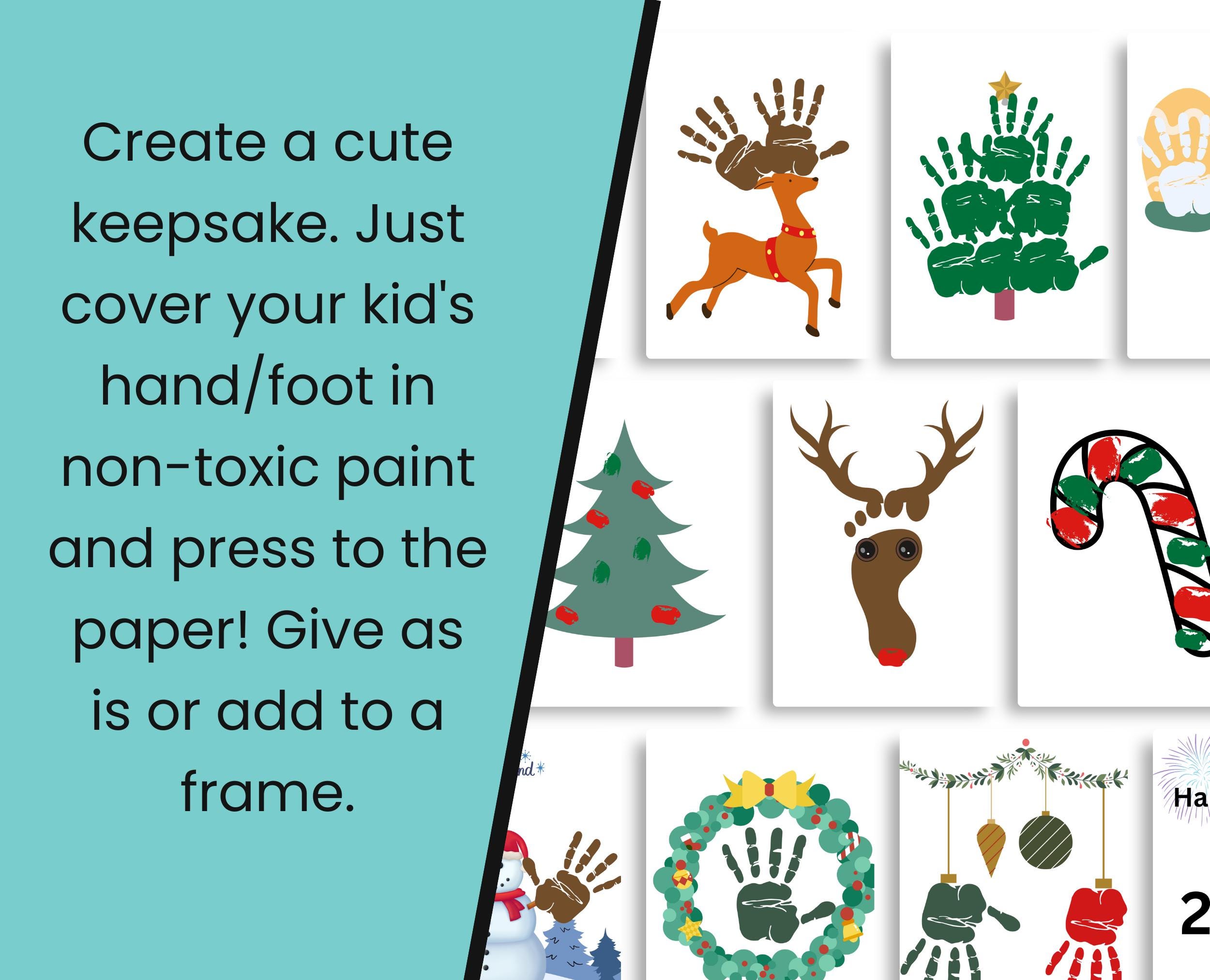 Christmas Handprint Craft Templates, Toddler Handprint Crafts ...