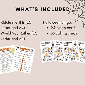 Halloween Activities Printable Bundle, Halloween Riddles, Would You ...