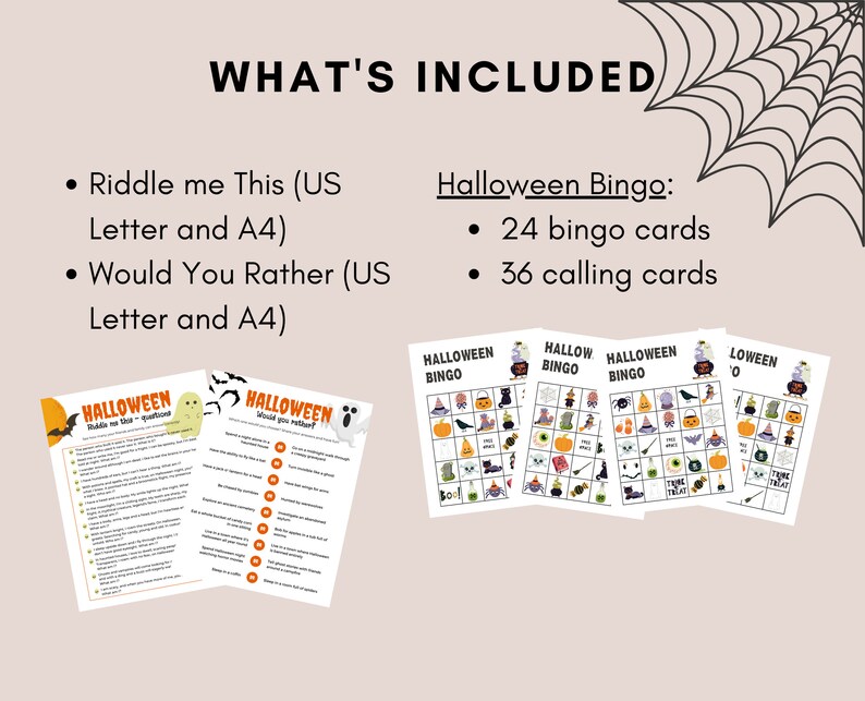 Halloween Activities Printable Bundle, Halloween Riddles, Would You ...