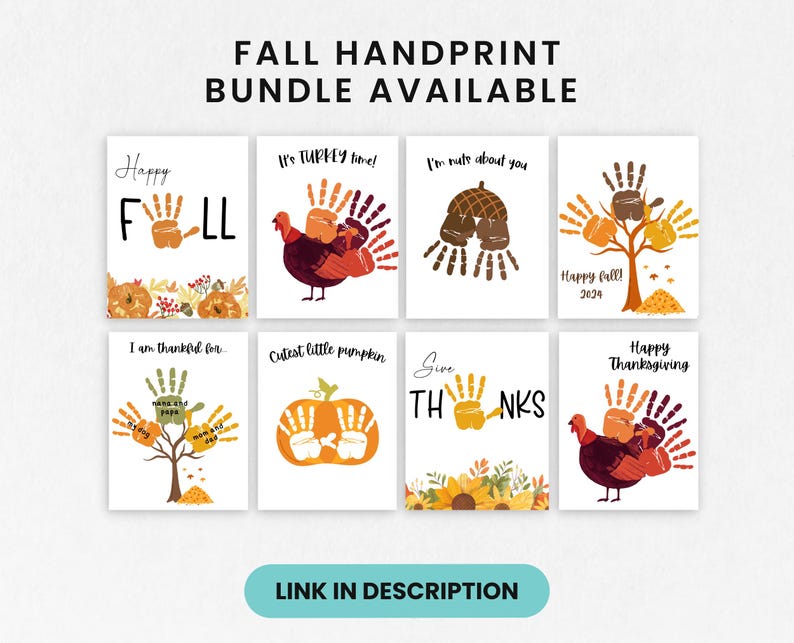 Fall Tree Handprint Art Template, Fall Handprint Craft, I Am Thankful ...