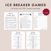 Icebreaker Game Bundle, Printable Team Building Games, Group Activities ...