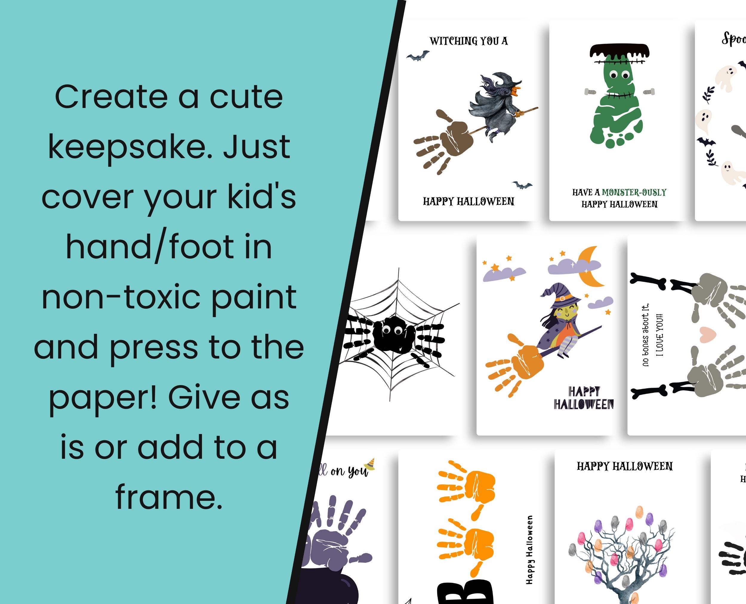 Halloween Handprint Craft Templates, Halloween Handprint Art, Fall ...