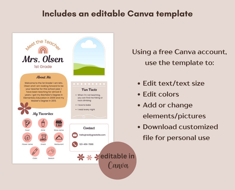 Editable Meet the Teacher Flyer, Meet the Teacher Template, Back to ...