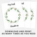 Christmas Wreath Handprint Craft Template, My First Christmas Footprint ...