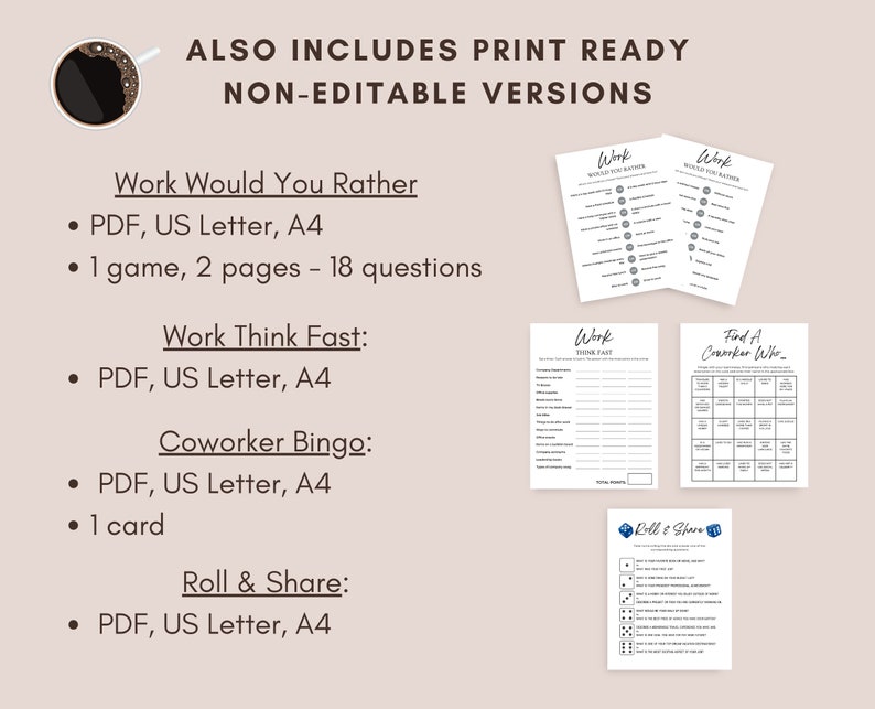 Editable Icebreaker Game Bundle, Team Building Games, Group Activities ...