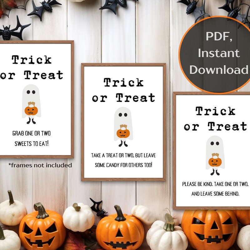 Take 3 Candies Halloween Sign - Etsy