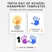 100 Days of School Handprint Craft Templates, 100th Day of School ...