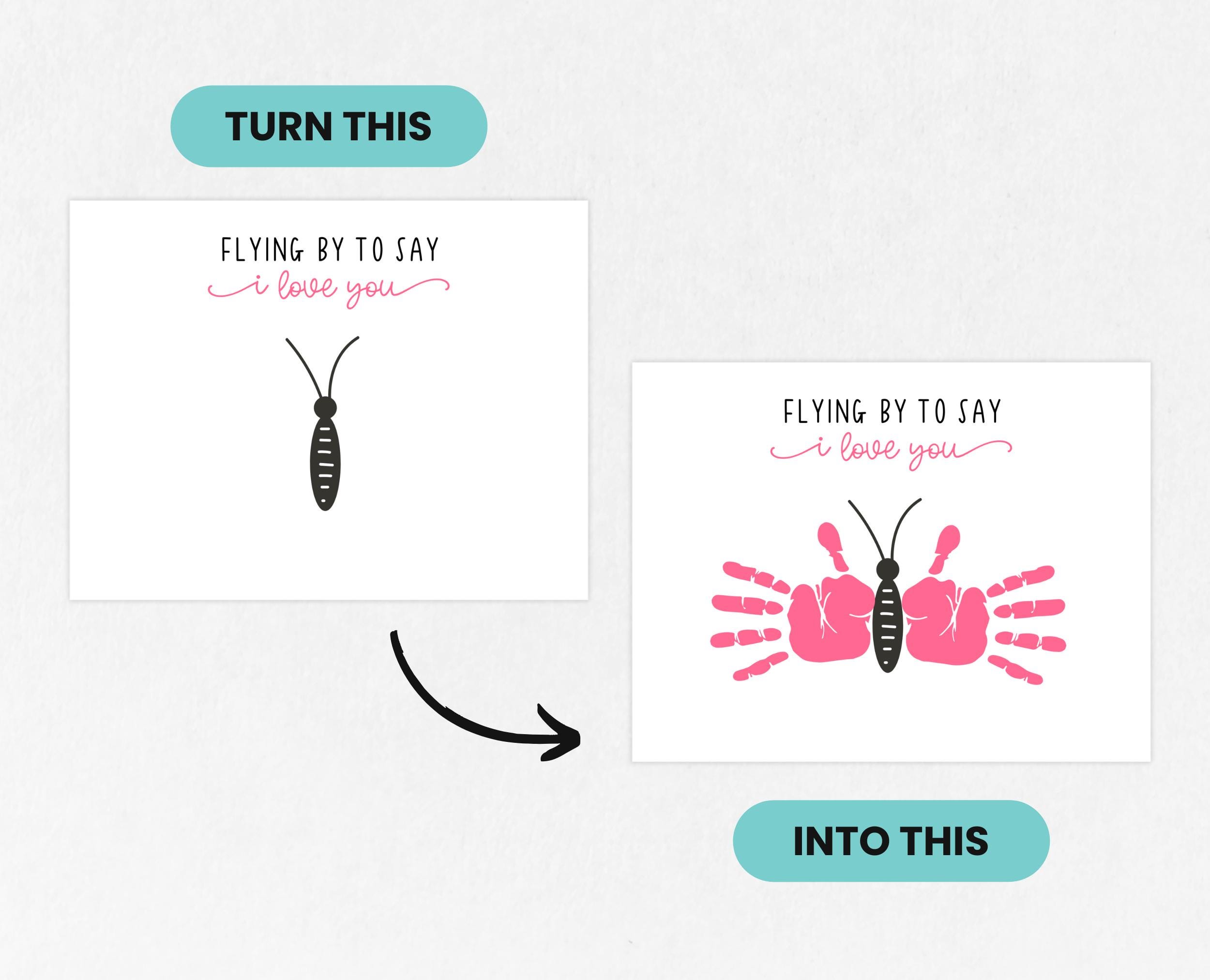 Butterfly Handprint Art Template, Mothers Day Handprint Craft, Spring ...