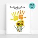 Flower Handprint Art Template, Grandparents Day Handprint Craft, Mother ...