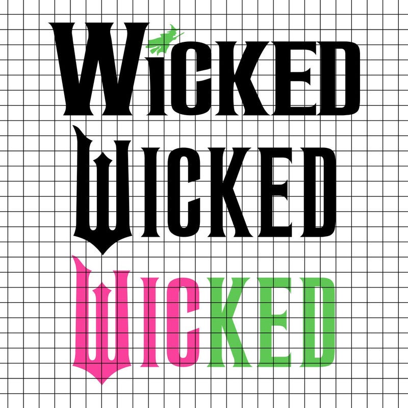 Wicked Svg - Etsy