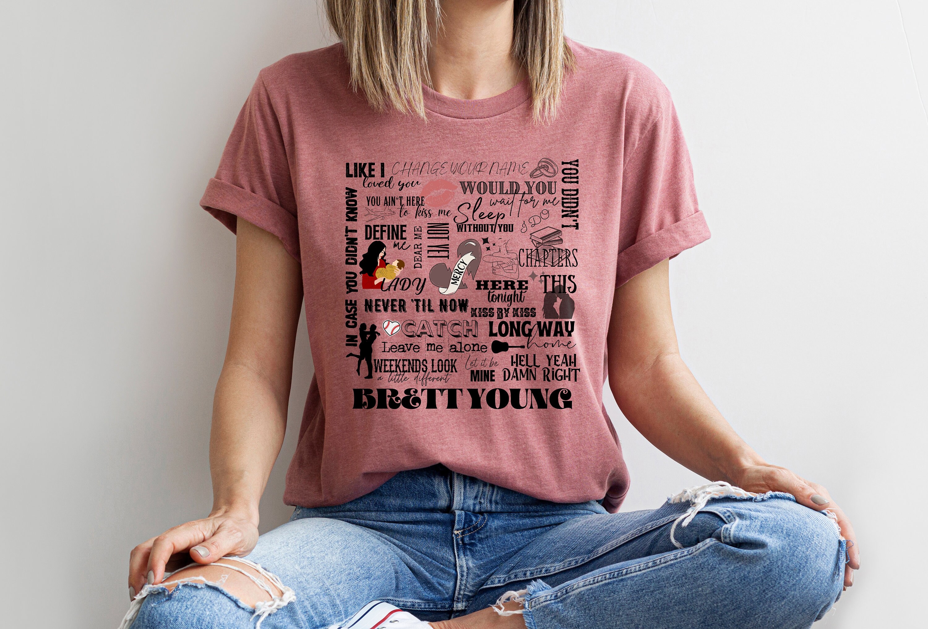 Brett Young Tshirt Brett Young Shirt Women Brett Young - Etsy