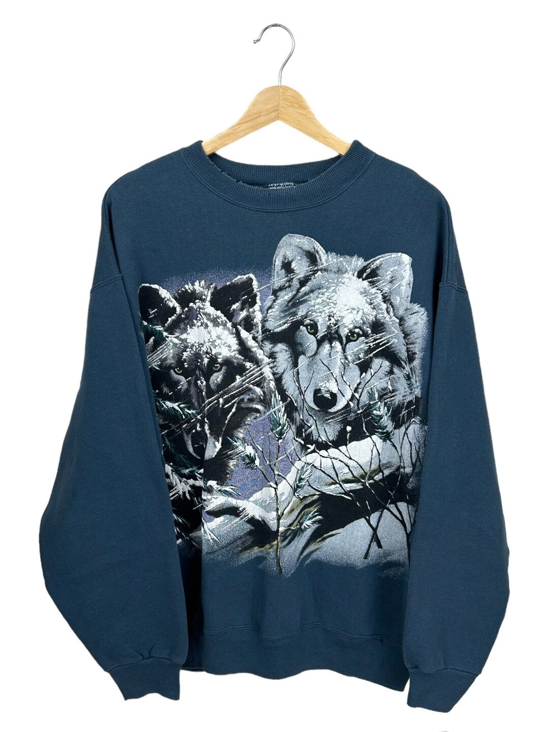 Vintage Wolves Wolf Sweatshirt, Pull Over, Crewneck, Wild, Woods ...