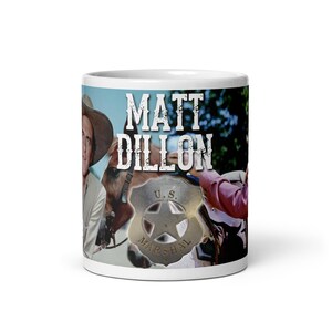 11/15oz. Coffee Mug: James Arness as Matt Dillon in Gunsmoke - Etsy