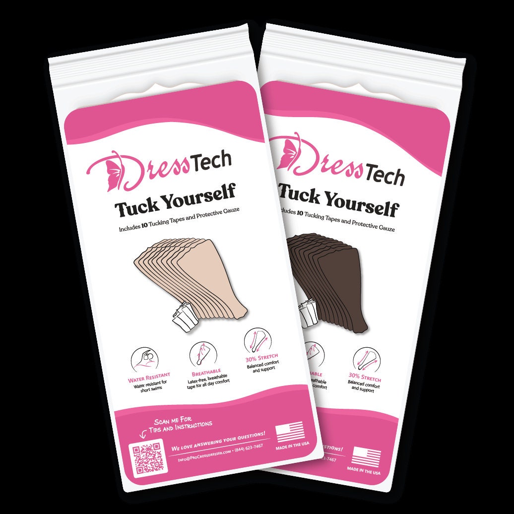 Dresstech Tuck Yourself Tucking Tape | 10 Pack for Trans Women ...