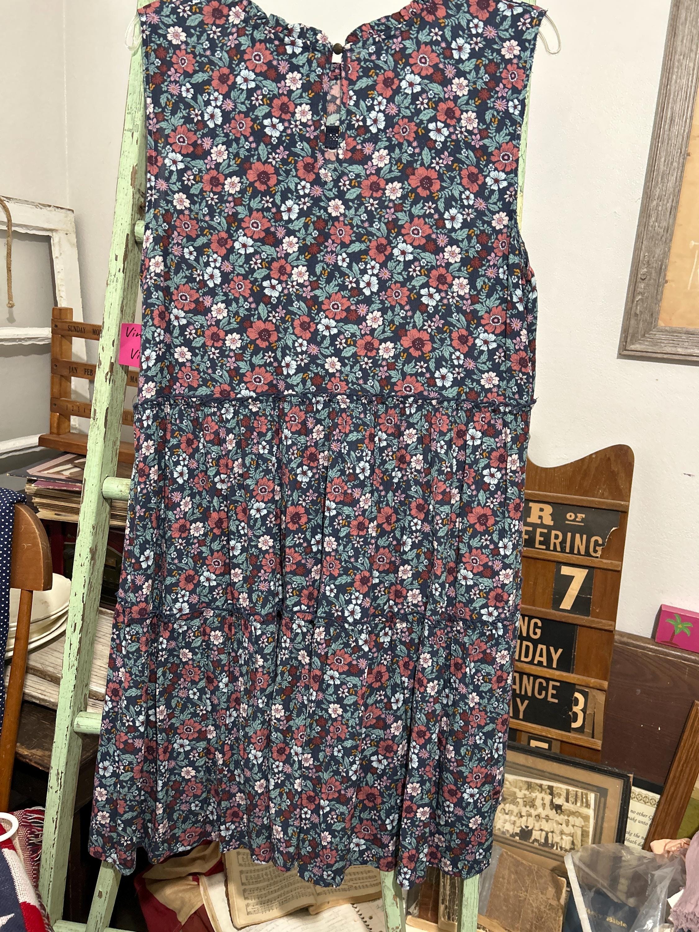 Floral Calico Summer Dress, Sleeveless Women's Clothing - Etsy