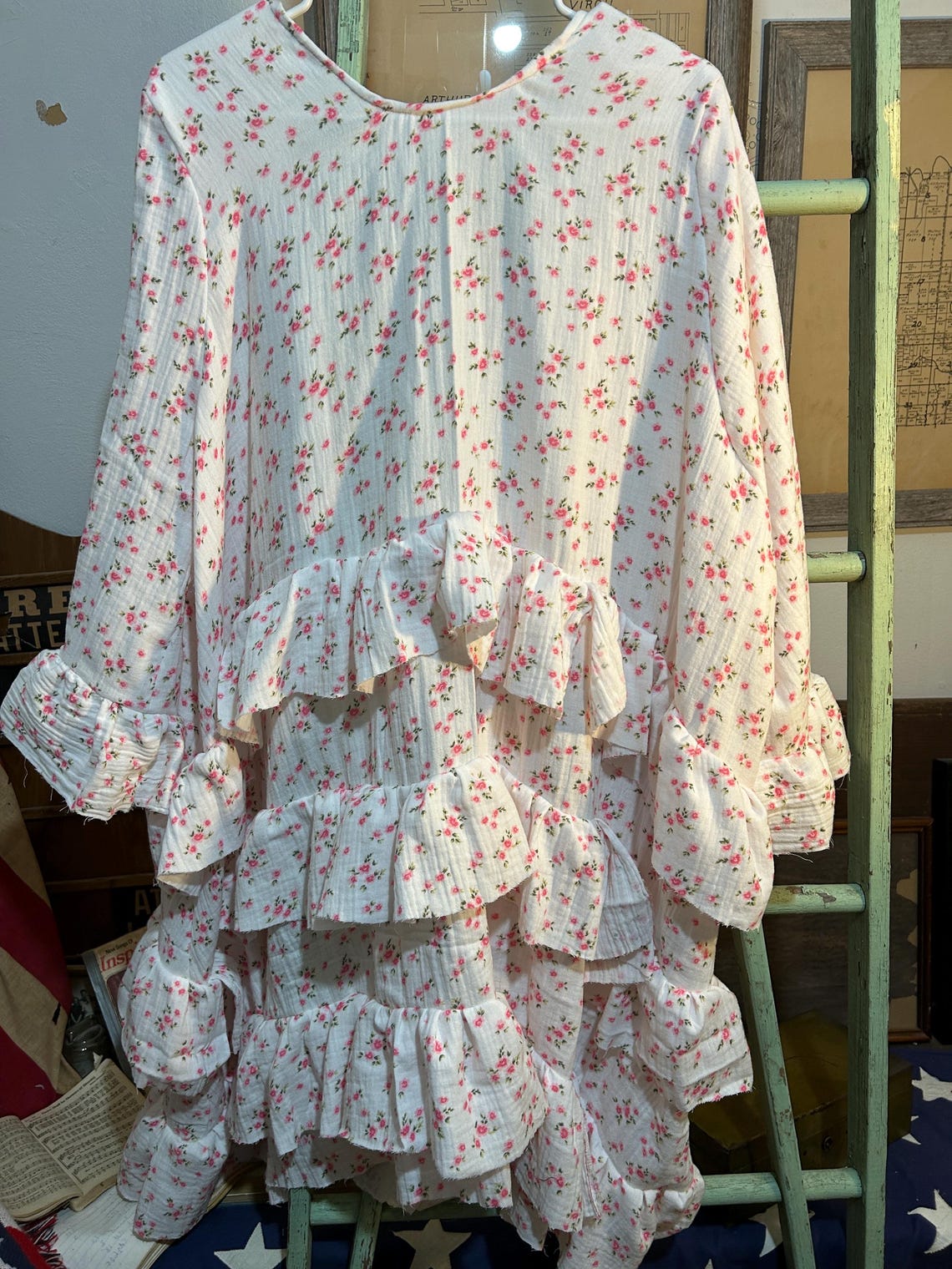 Ruffled Tunic Topper, Ruffled Cardi, Ruffled Shrug, Hand Made ...