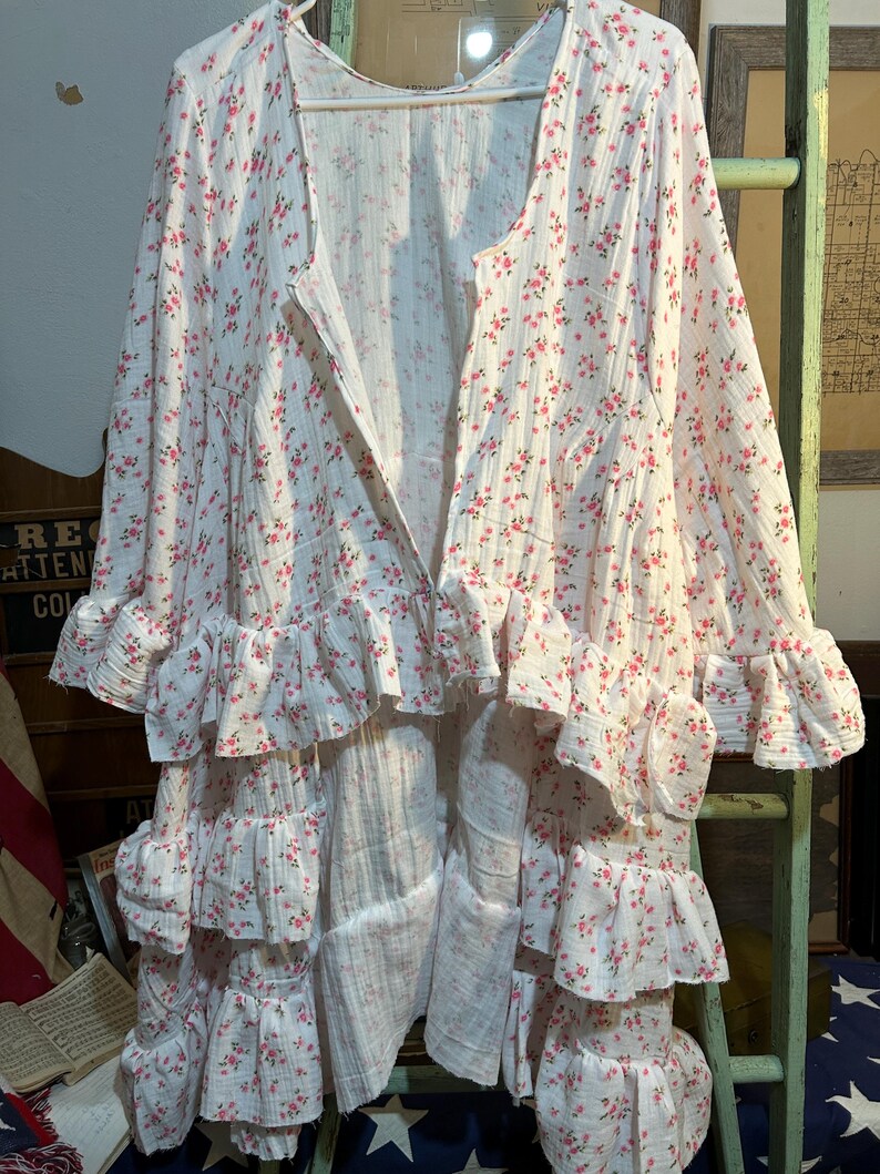 Ruffled Tunic Topper, Ruffled Cardi, Ruffled Shrug, Hand Made ...