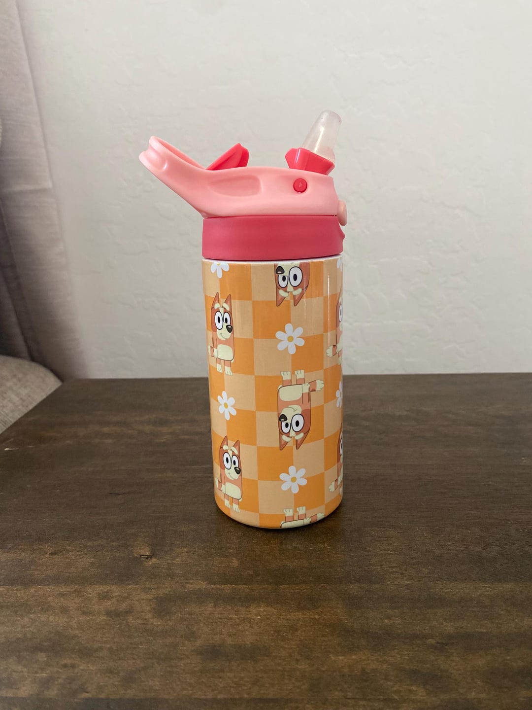 Disney Bingo Water Bottle Disneyland Kids Cups Walt Disney Bluey and ...