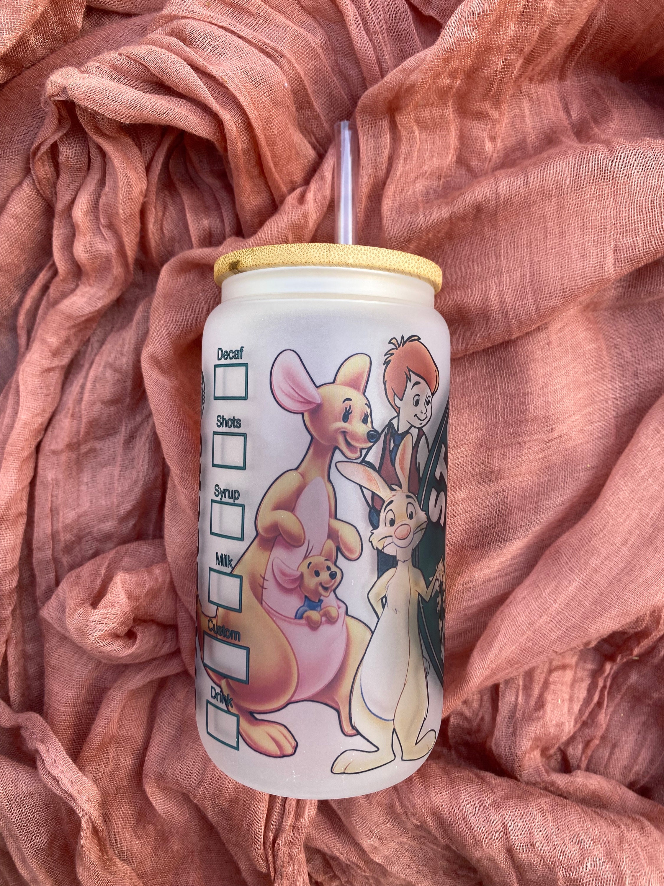 Winnie the Pooh Glass Cup - Etsy