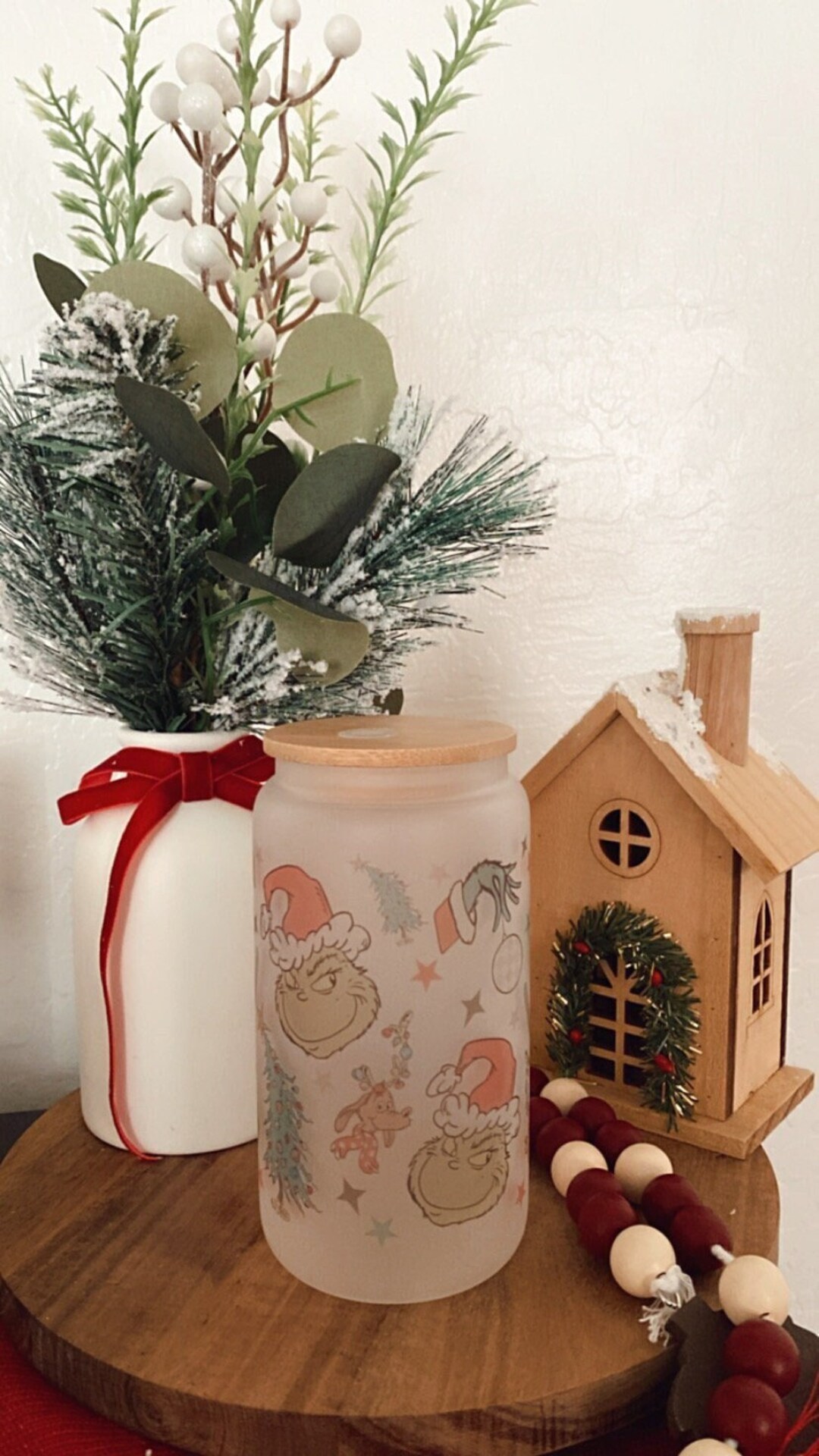 Pink Grinch Glass Cup Grinchmas Christmas Gift - Etsy