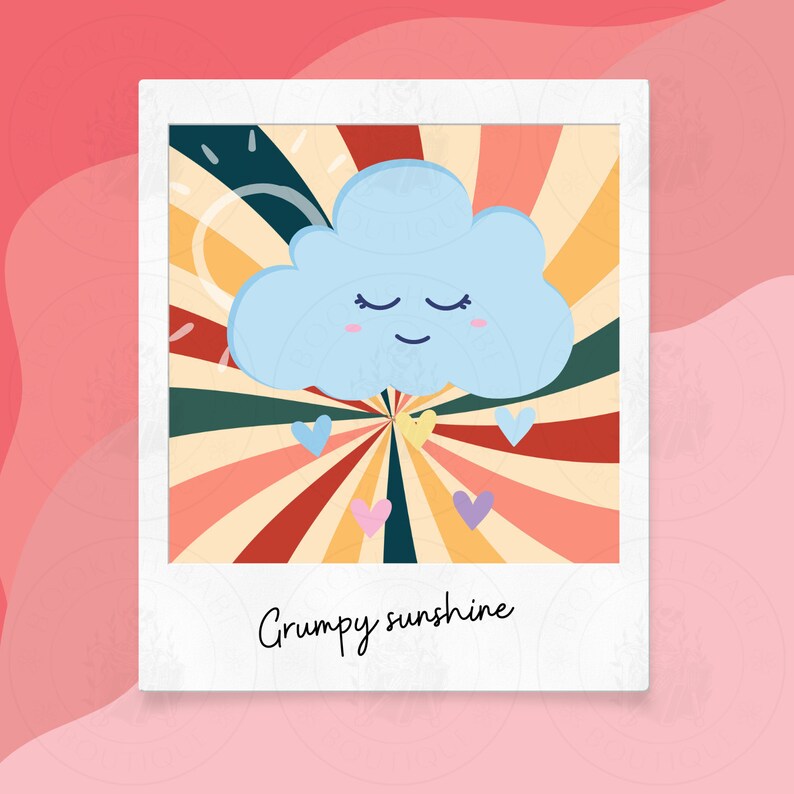 Grumpy Sunshine PNG, Bookish PNG, Booktok, Books, Read, Design, Book ...