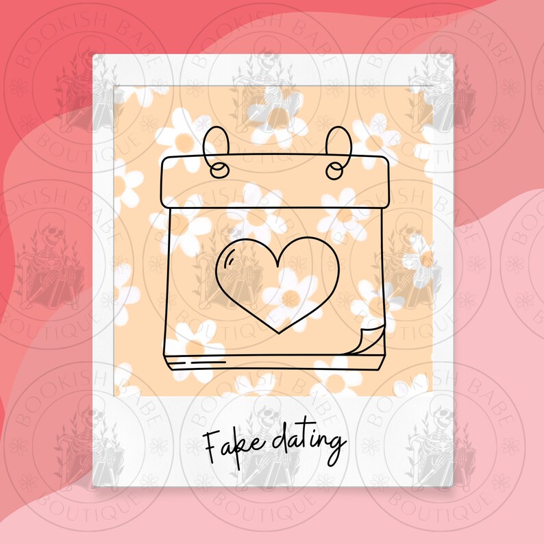 Fake Dating PNG, Bookish PNG, Booktok, Books, Read, Design, Book Design ...