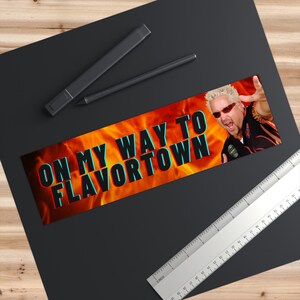Flavortown Guy Fieri Funny Bumper Sticker Car Decal Waterproof Sticker ...