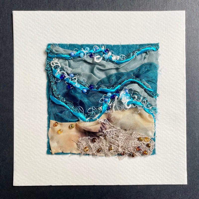 Textile Art Card - Etsy UK