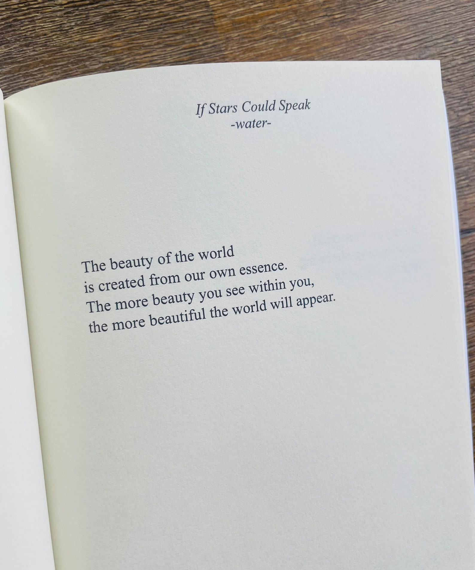 Spiritual Poetry Book, Inspirational Words, "if Stars Could Speak ...