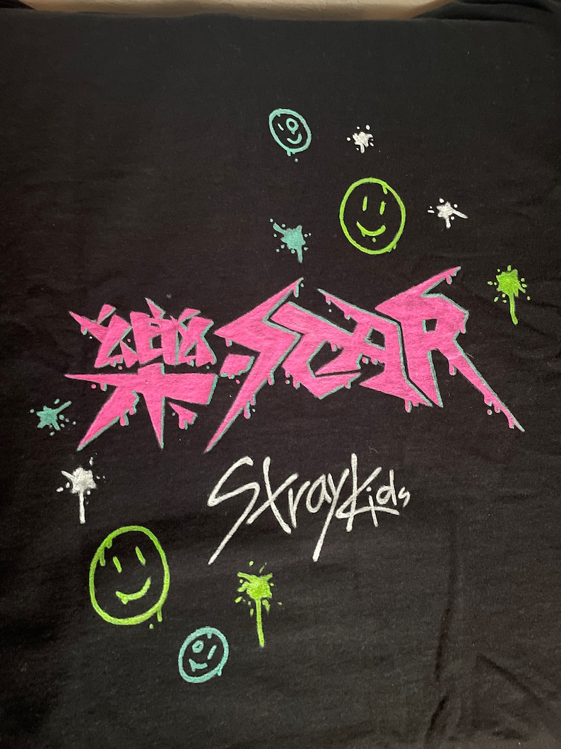 Stray Kids Rockstar Kpop Bright Hoodie Handmade Custom Design - Etsy