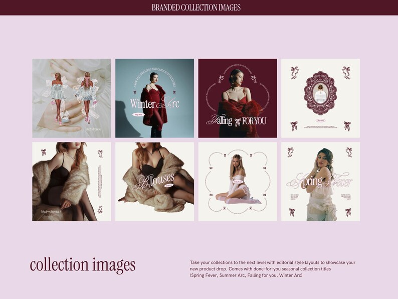 Coquette Shopify Theme Website Template Boutique Design Fashion Store ...