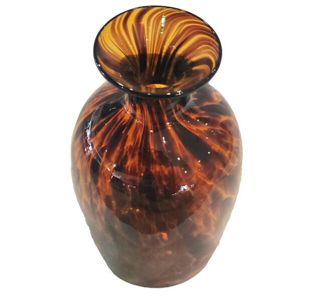Tortoise Glass Vase - Etsy