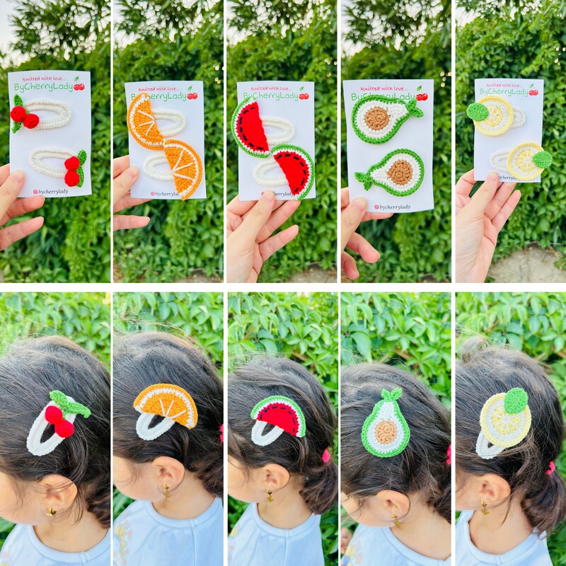 Fruit Hair Clips - Etsy