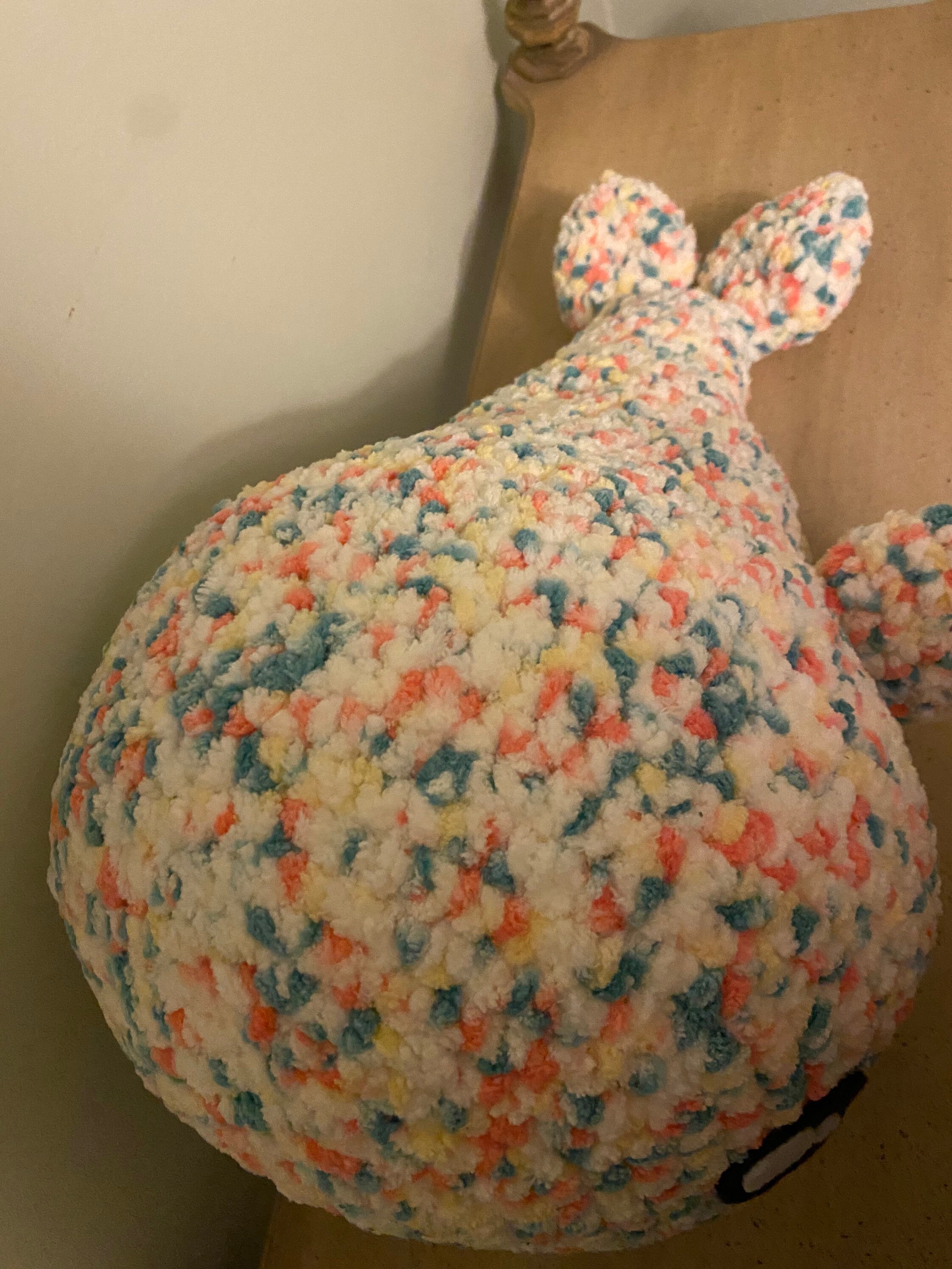 Confetti Whale, Handmade Jumbo Whale Plushie, XL Plushie, Newborn Baby ...