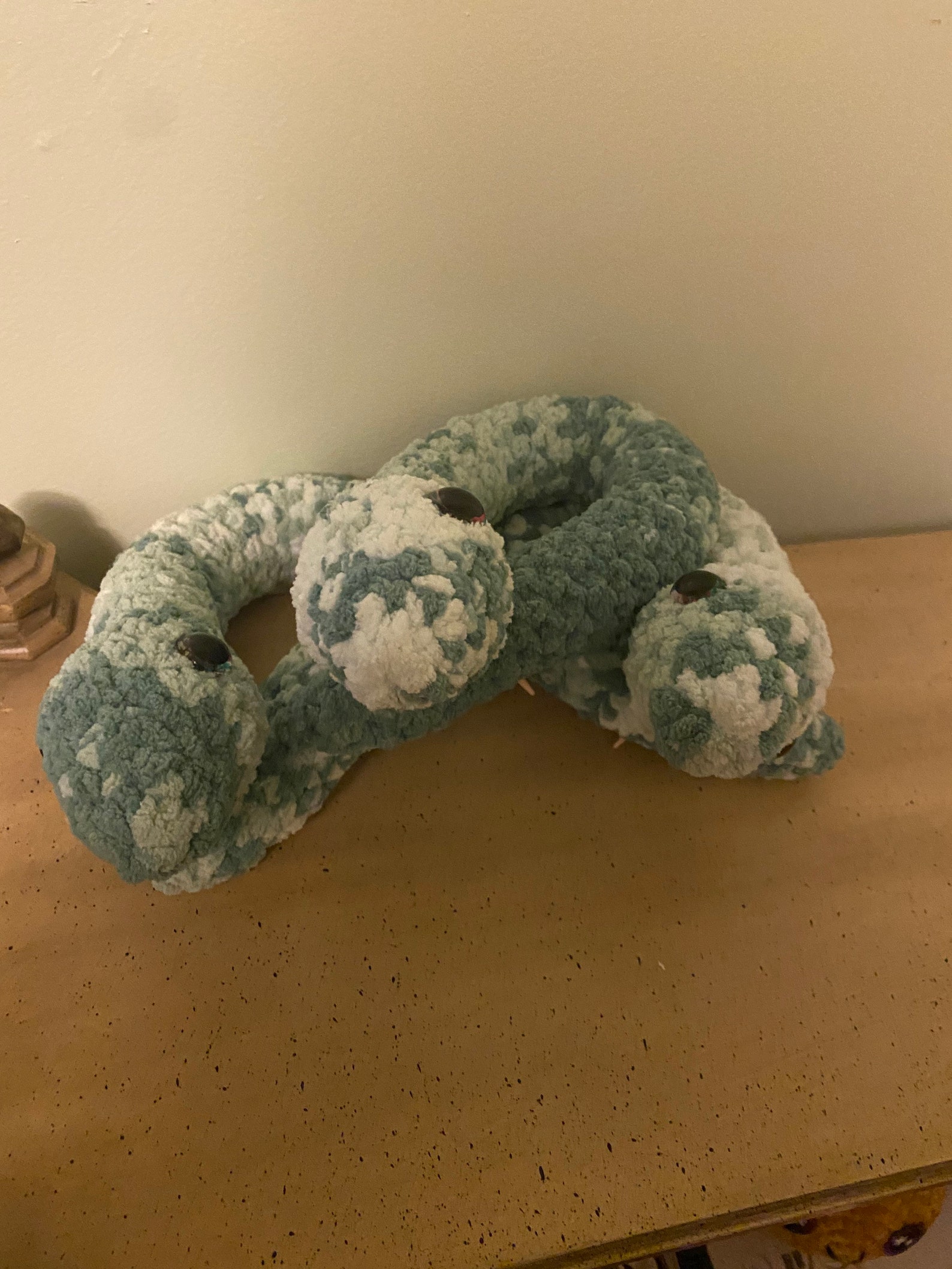 Short Green Snake Plushie Amigurumi Snake Serpent Toy - Etsy