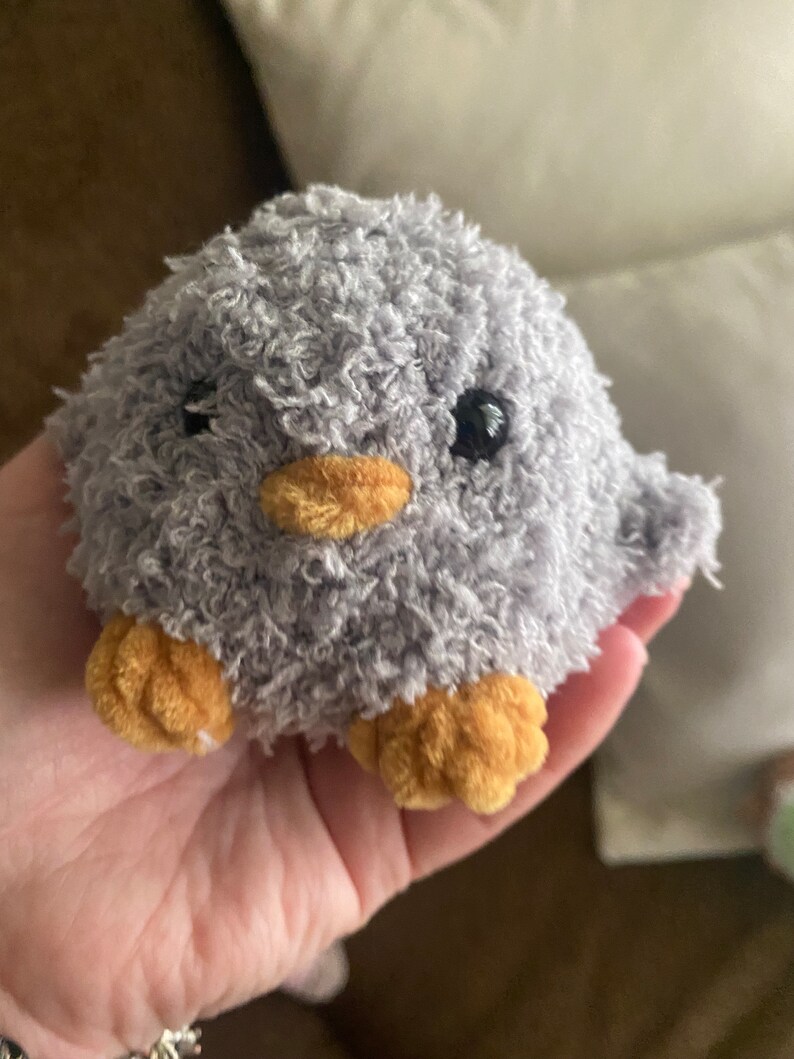 Fuzzy Crochet Baby Birds, Handmade Chicken Plushie, Handmade Mallard ...