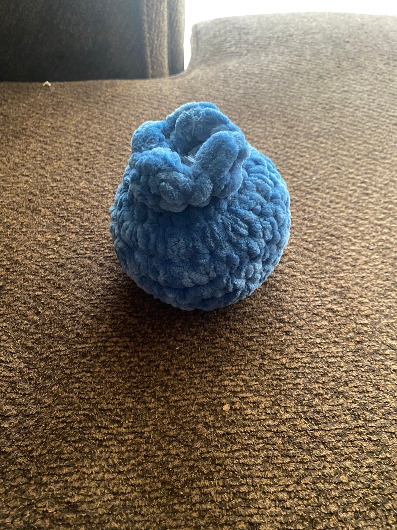 Blueberry Stress Ball, Crochet Fruit Plushie, Handmade Desk Buddy for ...