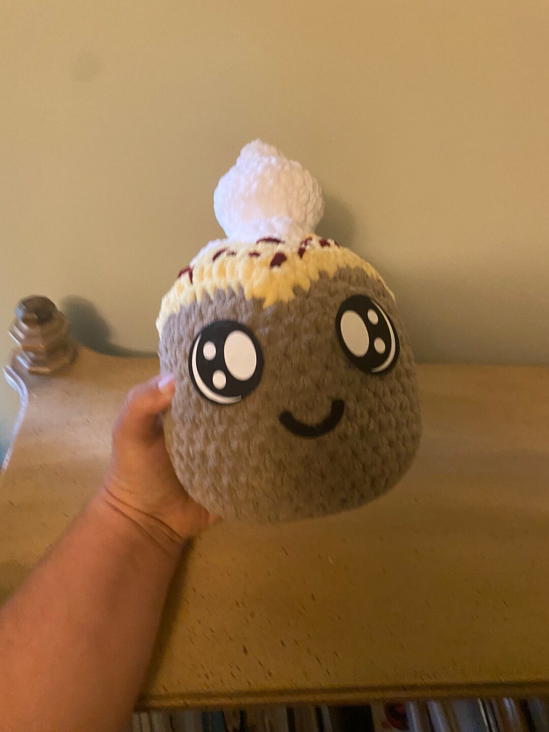 Loaded Baked Potato Plushie, Handmade Crochet Emotional Support Potato ...