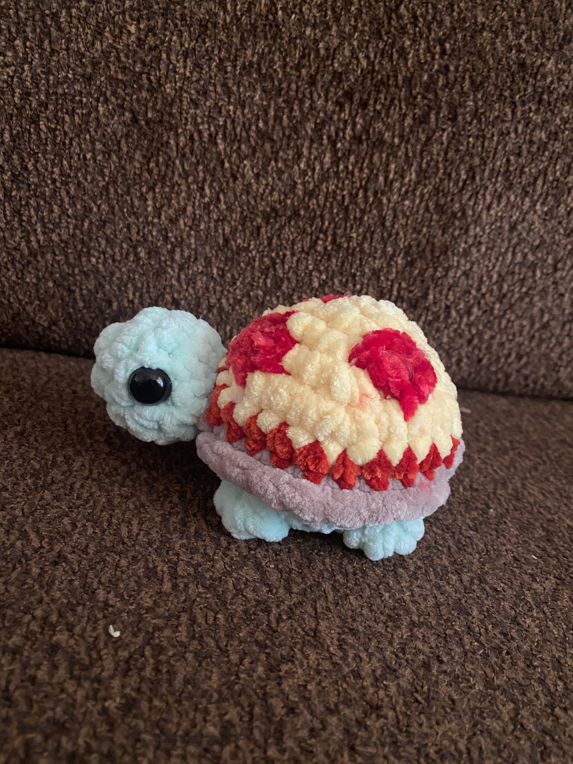 Made to Order Mini Food Crochet Turtles, Handmade Tortoise Plushie ...