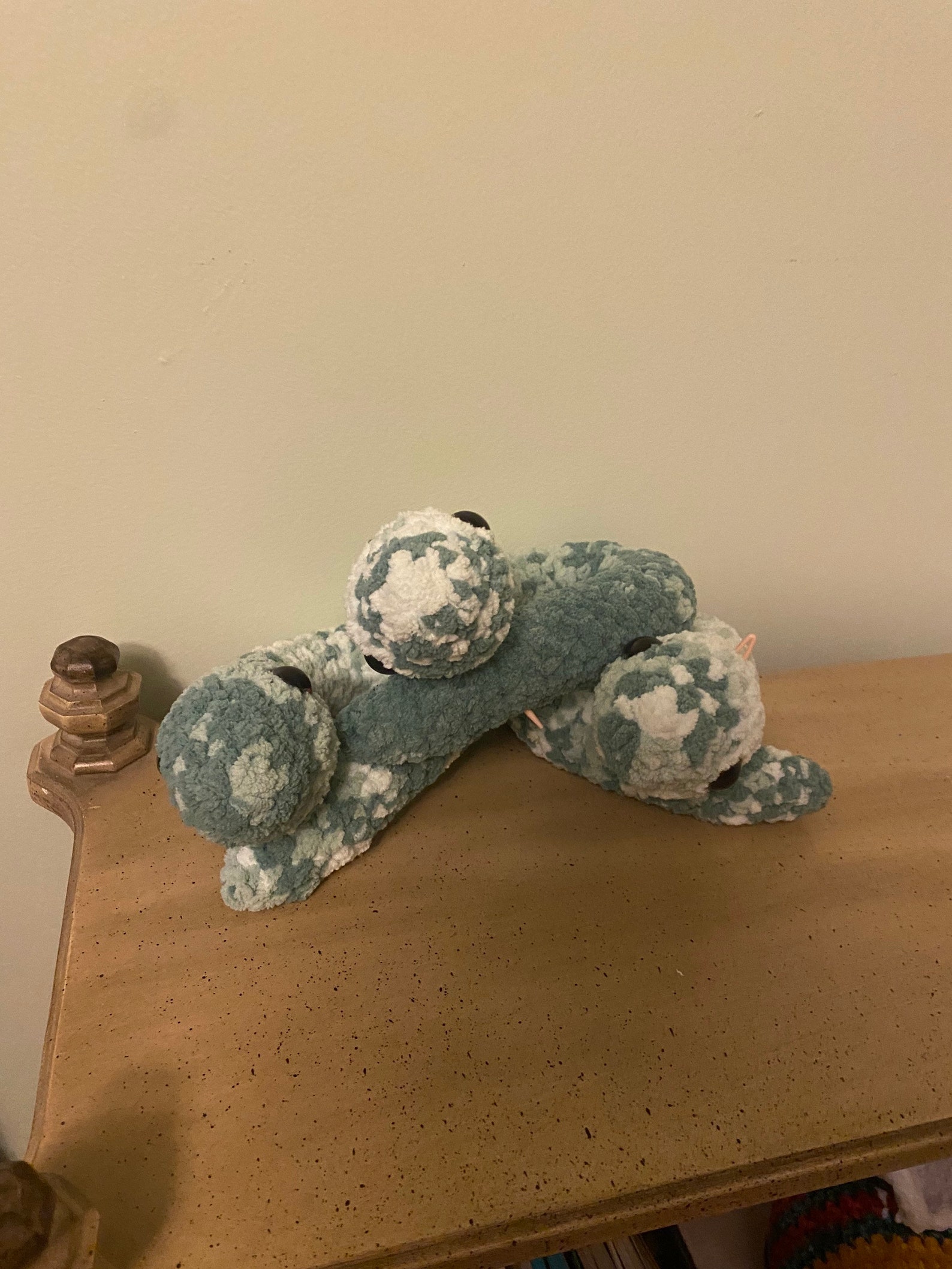 Short Green Snake Plushie Amigurumi Snake Serpent Toy - Etsy